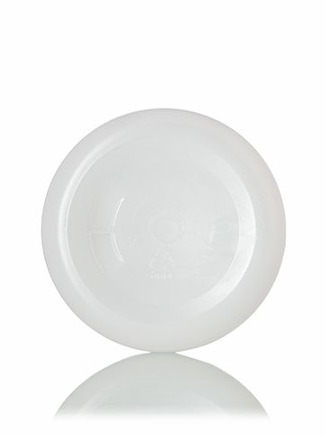 16 oz natural-colored HDPE plastic cylinder round bottle with 28-400 ...