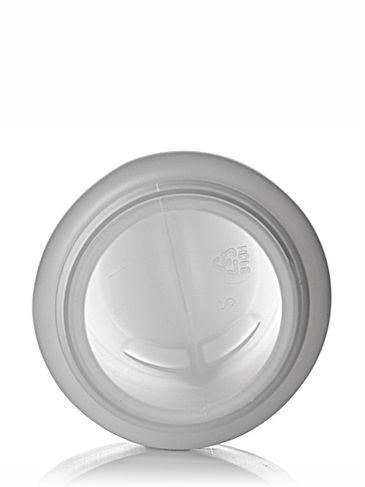 16 oz natural-colored HDPE plastic wide-mouth packer with 63-400 neck ...