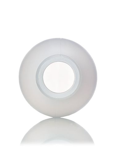 2 oz natural-colored HDPE plastic diamond round bottle with 20-410 neck ...