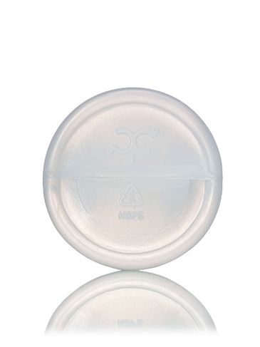 2 oz natural-colored HDPE plastic diamond round bottle with 20-410 neck ...