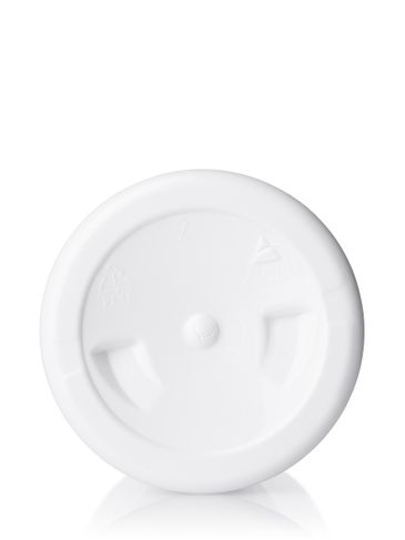 6 oz white PET plastic squat boston round bottle with 24-410 neck finish