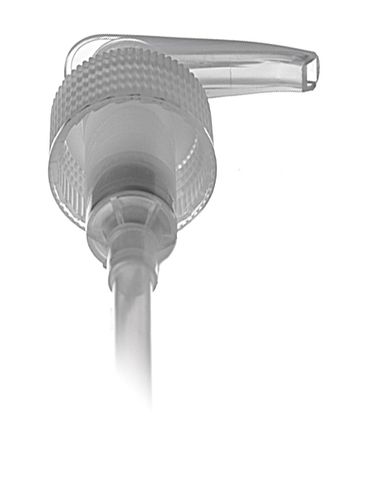 Natural-colored PP plastic 24-410 ribbed skirt down-lock saddle head ...