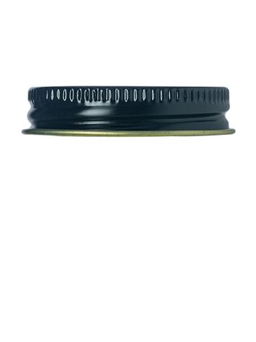 Black metal 43-400 lid with standard plastisol liner