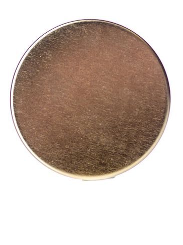 Gold metal 58-400 smooth skirt unishell lid with foam liner