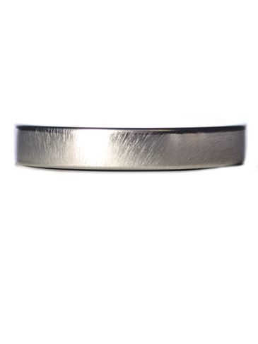 Silver metal 58-400 smooth skirt unishell lid with foam liner