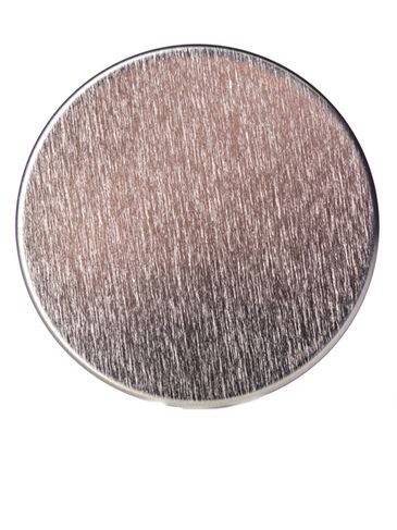 Silver metal 58-400 smooth skirt unishell lid with foam liner