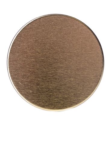 Gold metal 70-400 smooth skirt unishell lid with foam liner