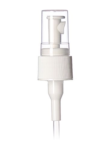 White PP plastic 24-410 ribbed skirt regular-mist fingertip sprayer ...